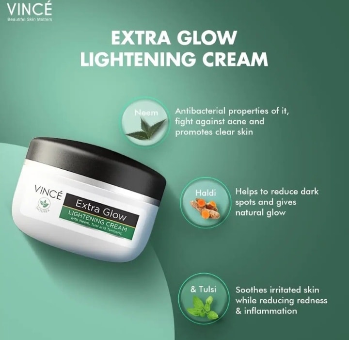 Buy Vince Extra Glow Lightening Cream 40ml Best Price in Pakistan