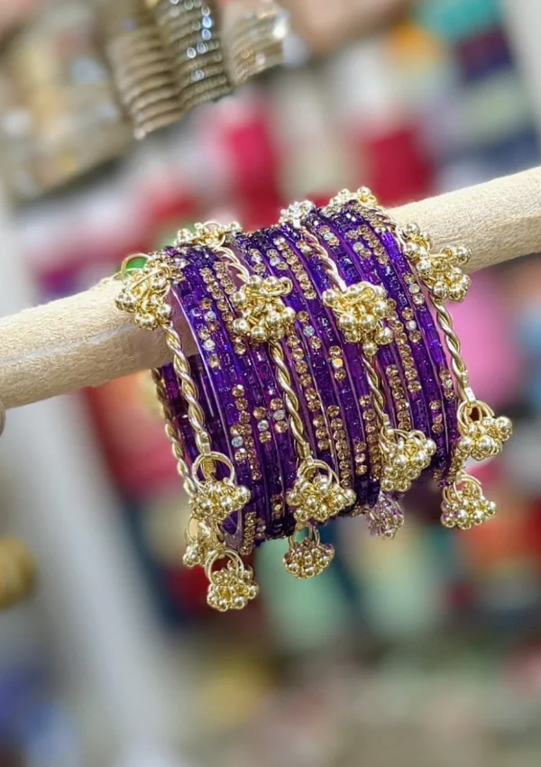 Buy Traditional Kashmiri Rainbow Bangles 16PCS Best Price